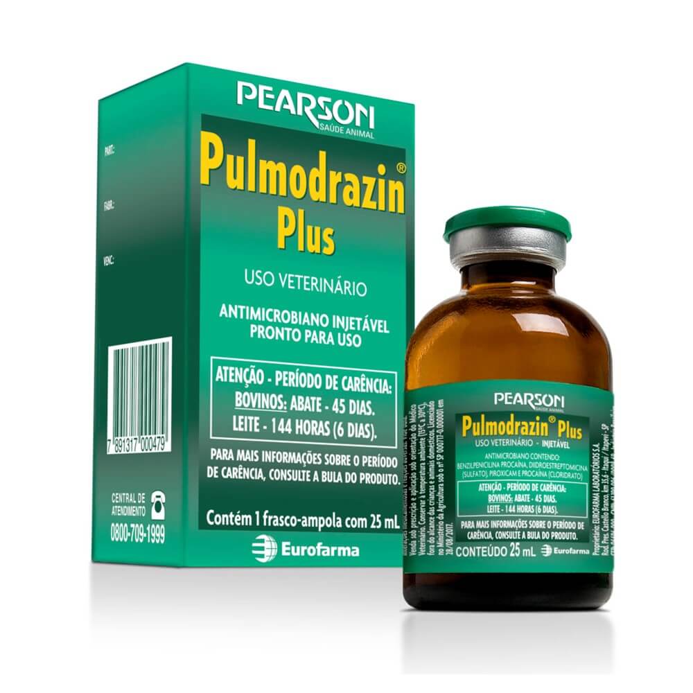 Antimicrobiano Pulmodrazin Plus Pearson 25ml - Alvorada