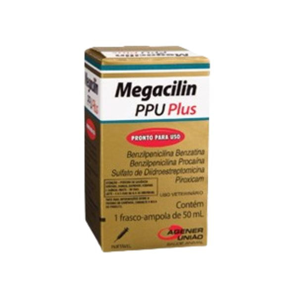 Antimicrobiano Megacilin Ppu Plus Agener União 50ml - Alvorada